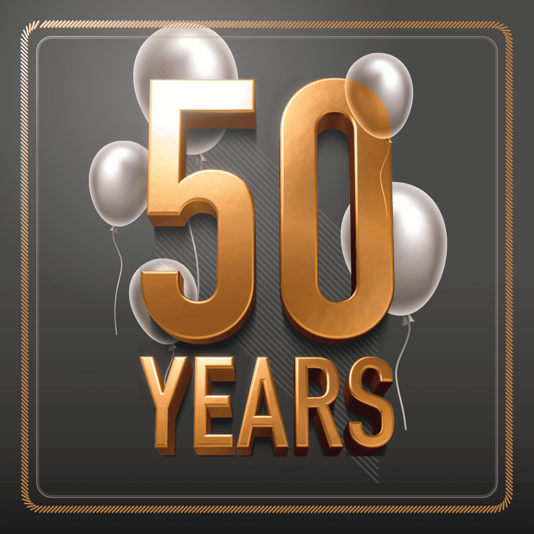 50th Birthday Invitation Template - Use for Free Now!