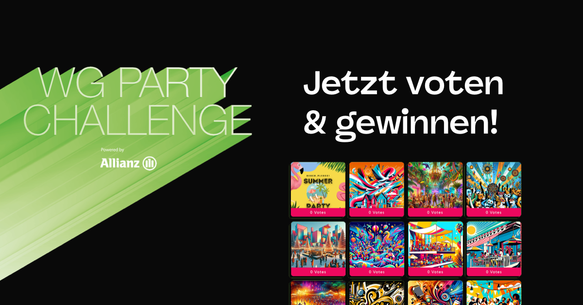 Jetzt abstimmen & gewinnen! – WG-Party Challenge 2024 🏆
