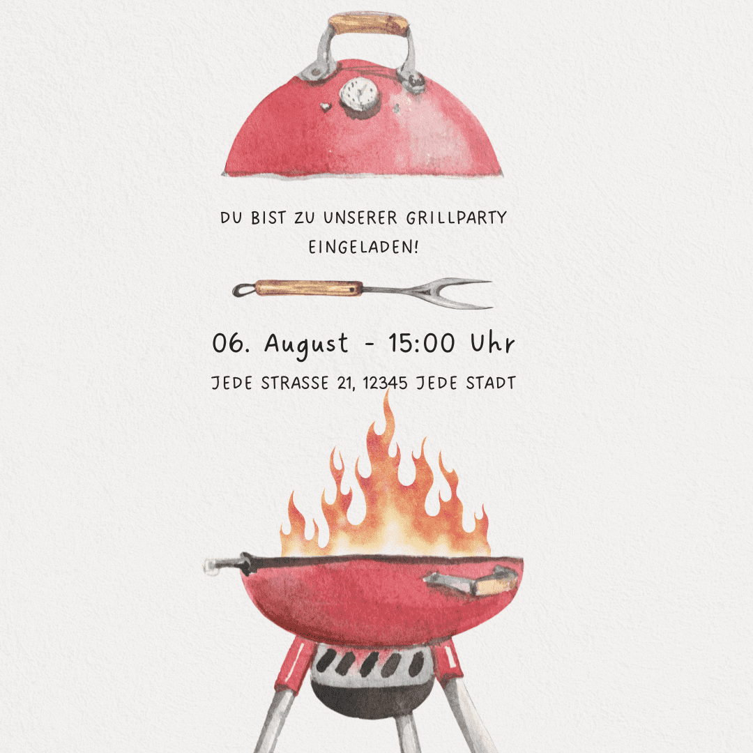 🍖 Invitation Grillfest | Templates to Personalize with AI 🌭